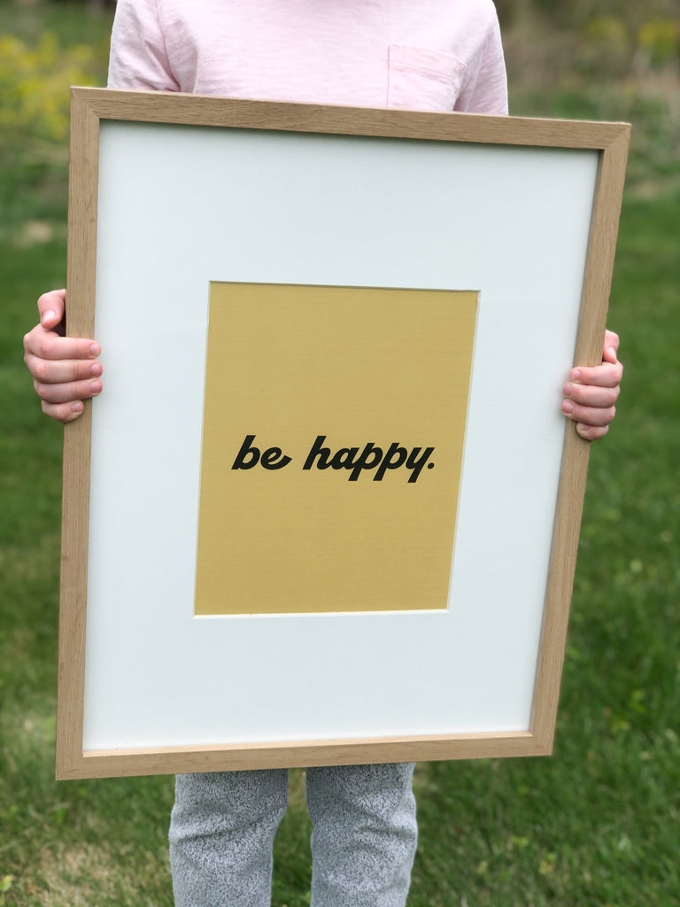 Be Happy Printable Sign – Sweet Peas & Sweeties